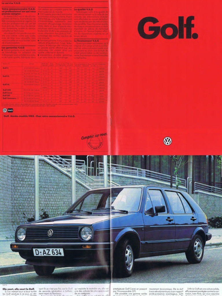 VW Golf 2 | PDF | Turbocompresseur | Voitures