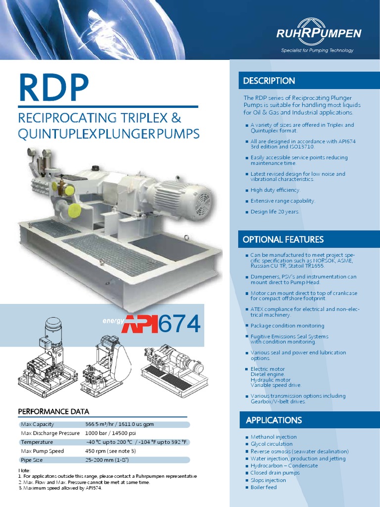 Pump RDP | PDF | Pump | Engines