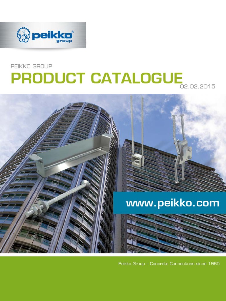 Peikko Group Product Catalog 2015-02-02 | PDF | Structural Steel | Screw