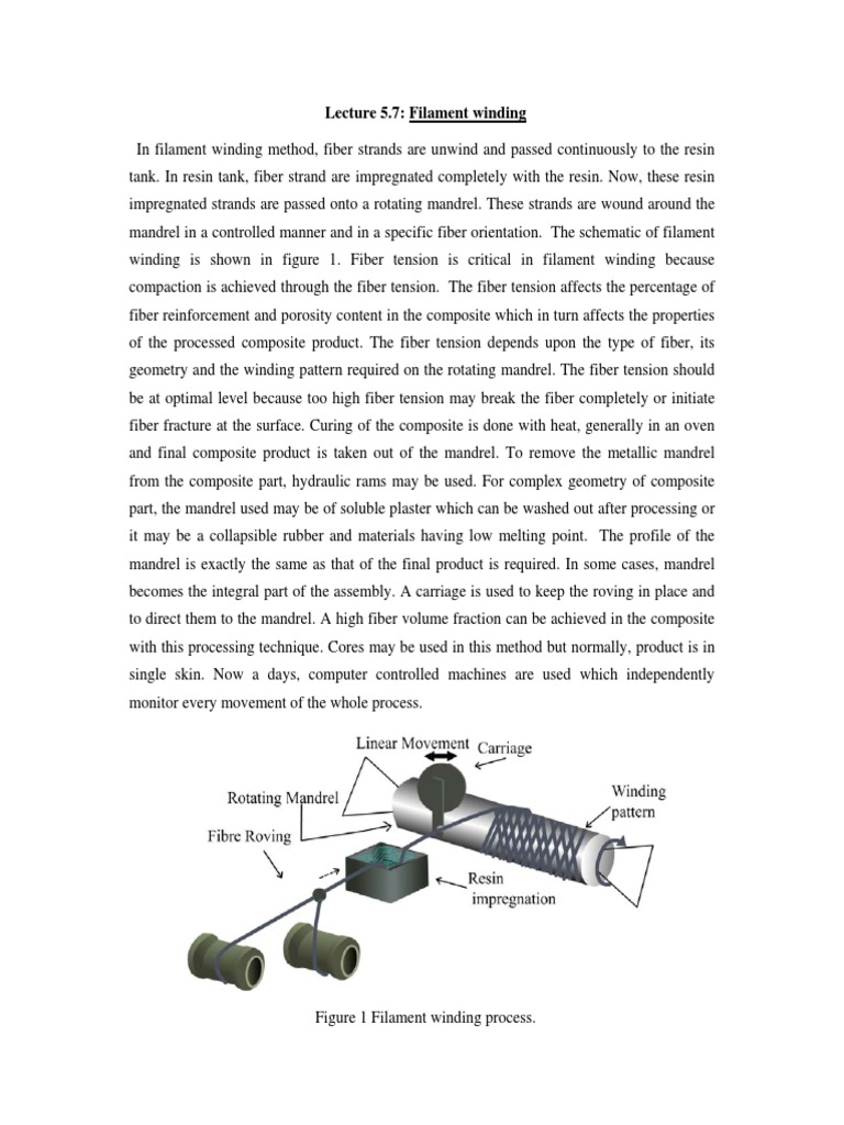 Filament Winding | PDF | Composite Material | Fiberglass