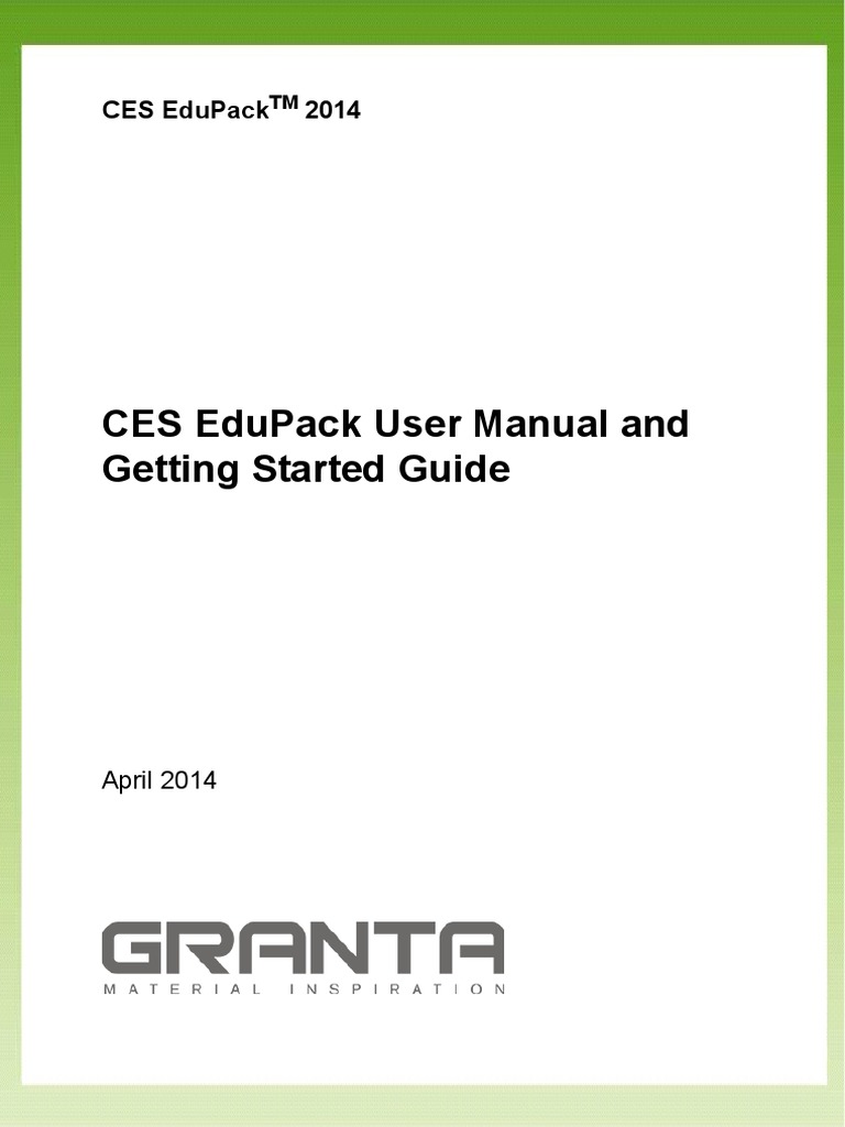 CES EduPack Manual and Getting Started Guide | Download Free PDF ...