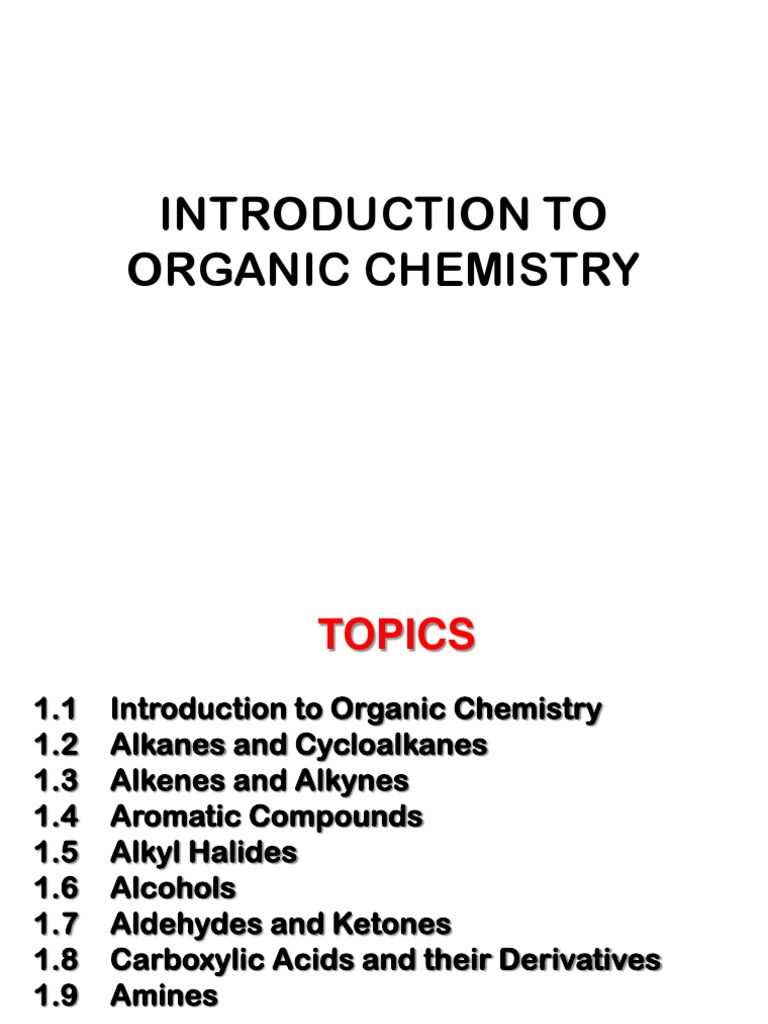 Intro To Organic Chemistry PDF | Download Free PDF | Isomer | Chemical ...