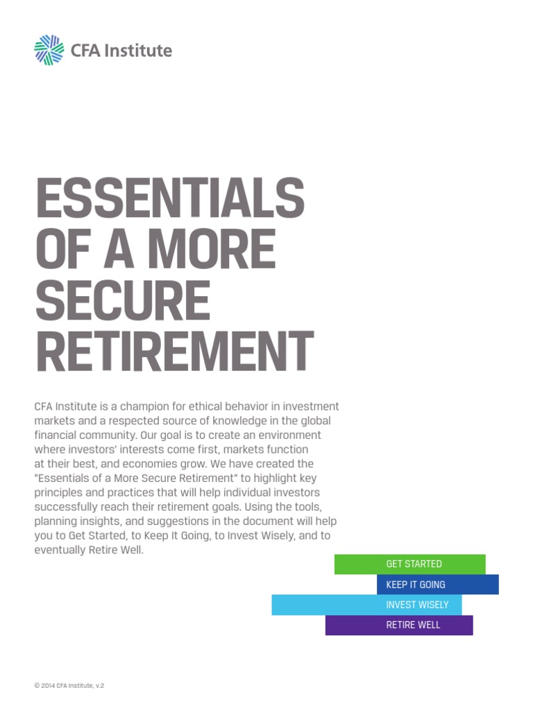 Retirement Essentials | PDF | Retirement | Investing