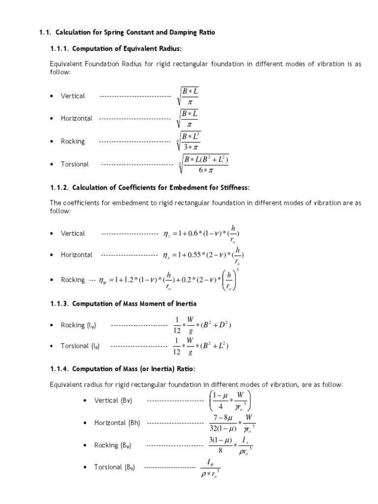 Richart's Formula - Machine Foundation | PDF | Resonance | Normal Mode