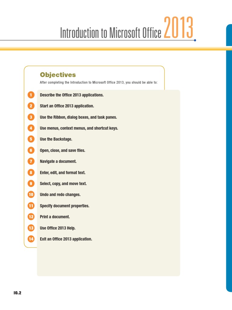 Ntroduction To Microsoft Office | PDF | Microsoft Excel | Spreadsheet