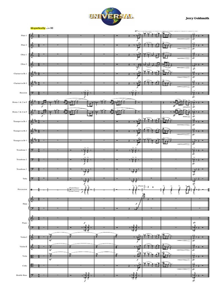 Universal Pictures Theme Full Score | PDF