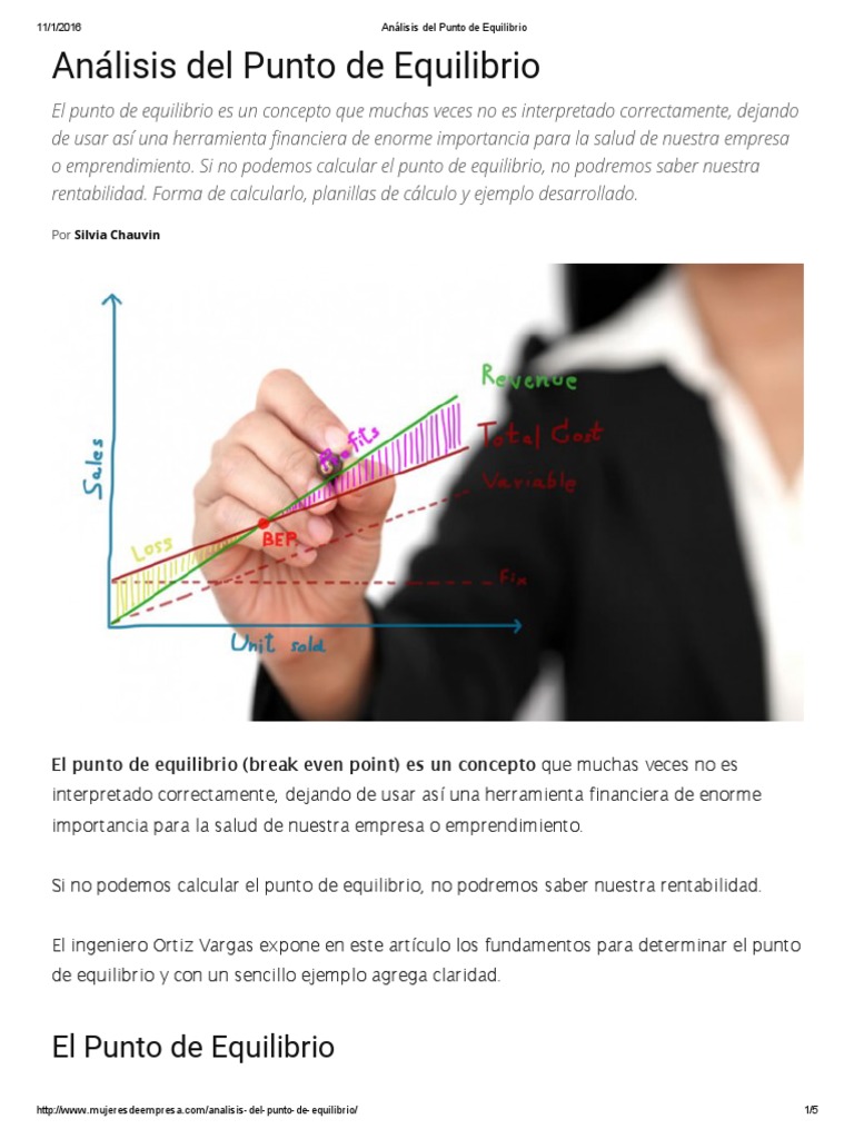 Análisis Del Punto de Equilibrio | Descargar gratis PDF | Economias | Business