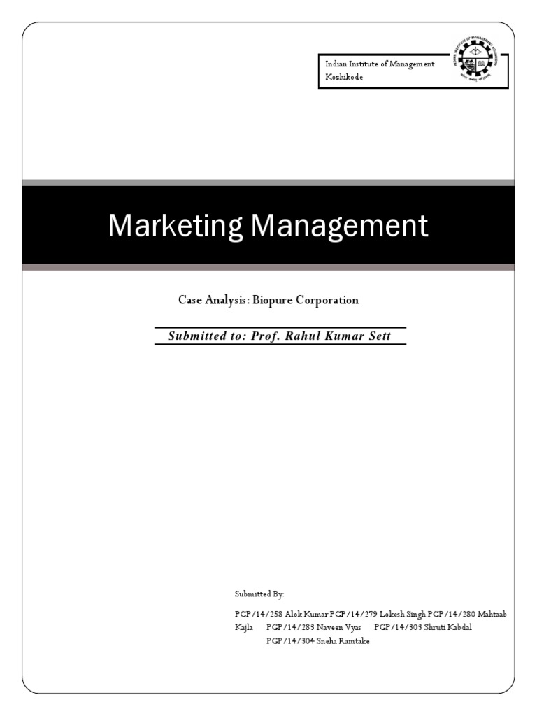 Biopure's Launch of Animal Blood Substitute Oxyglobin | PDF | Marketing ...