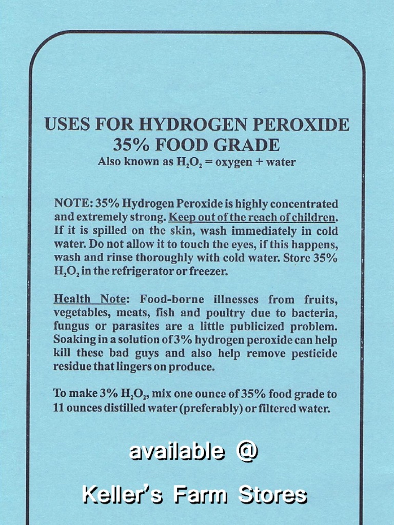 uses of hydrogen peroxide