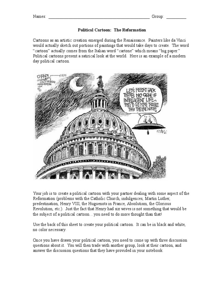 Political Cartoon | PDF