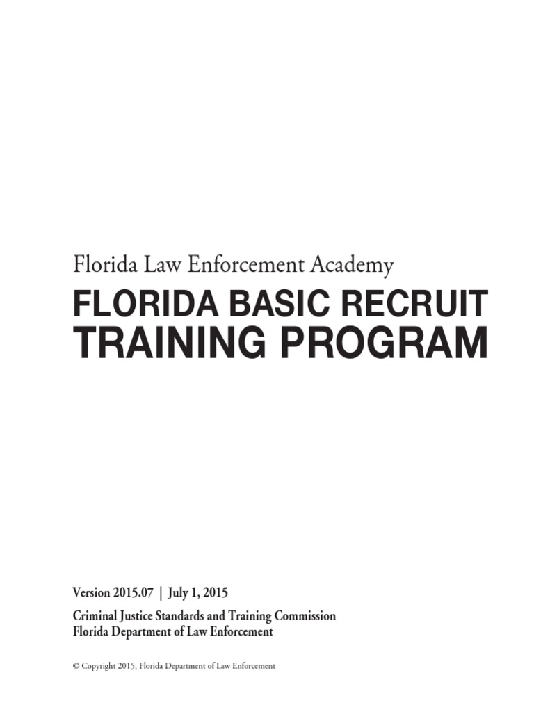 2015-LE-Text Florida Law Enforcement Basic Recruit Text. | PDF ...