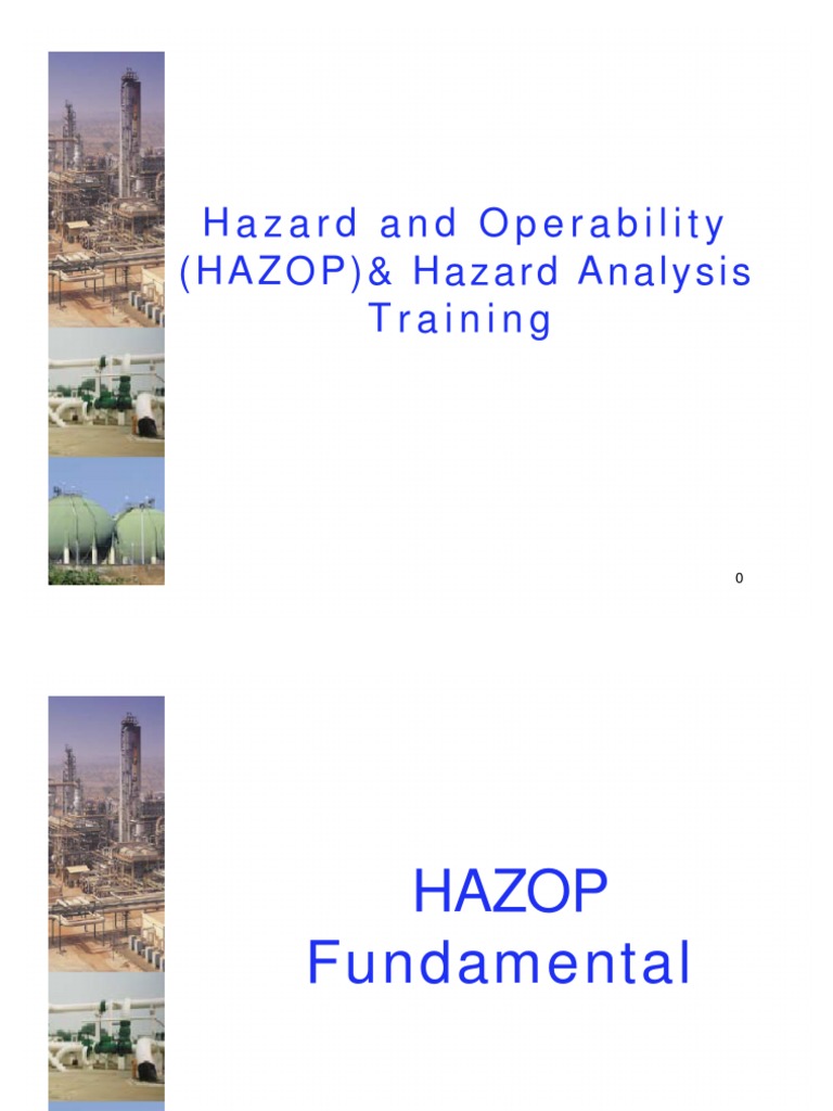 Hazard and Operability (HAZOP) & Hazard Analysis Training | PDF ...