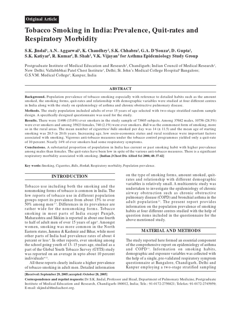 Tobacco Smoking in Youth | PDF | Tobacco Smoking | Addiction