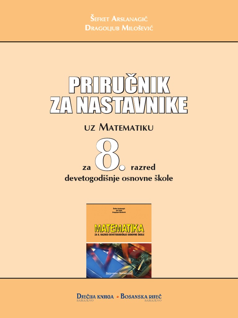 Matematika 8-9 - Prirucnik Za Nastavnike | PDF
