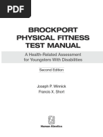 Brockport Physical Fitness Test (BPFT) | PDF | Wheelchair | Human Anatomy