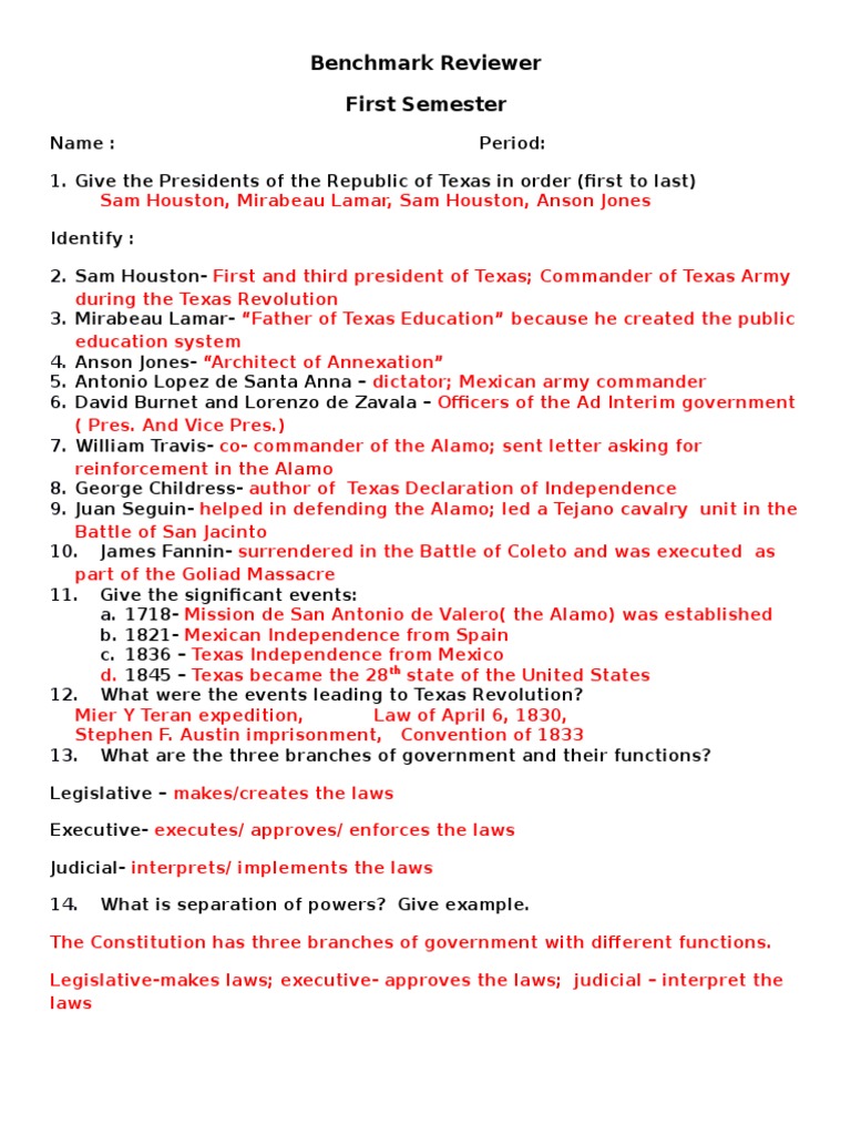 Texas History and Government Overview | PDF | Texas Revolution | Battle ...