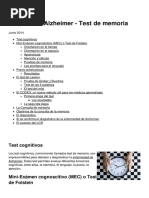 SPANISH Mini Cog | PDF | Reloj