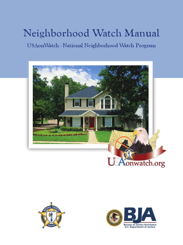 Neighborhood Watch Manual | PDF | Police | Emergency Management