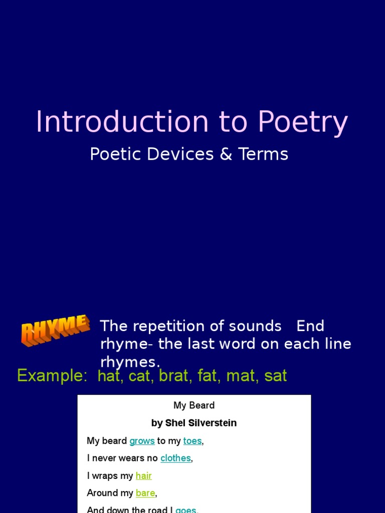 Introduction To POETRY | PDF | Poetry