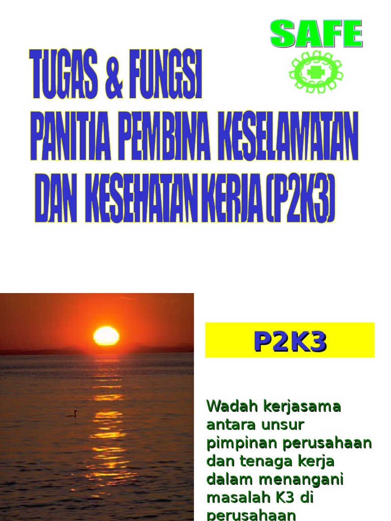 P2K3 Sosialisasi | PDF