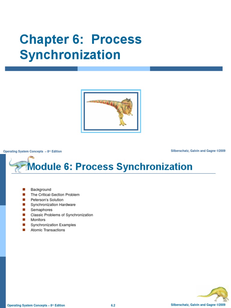 Process Synchronization | PDF | Thread (Computing) | Information ...