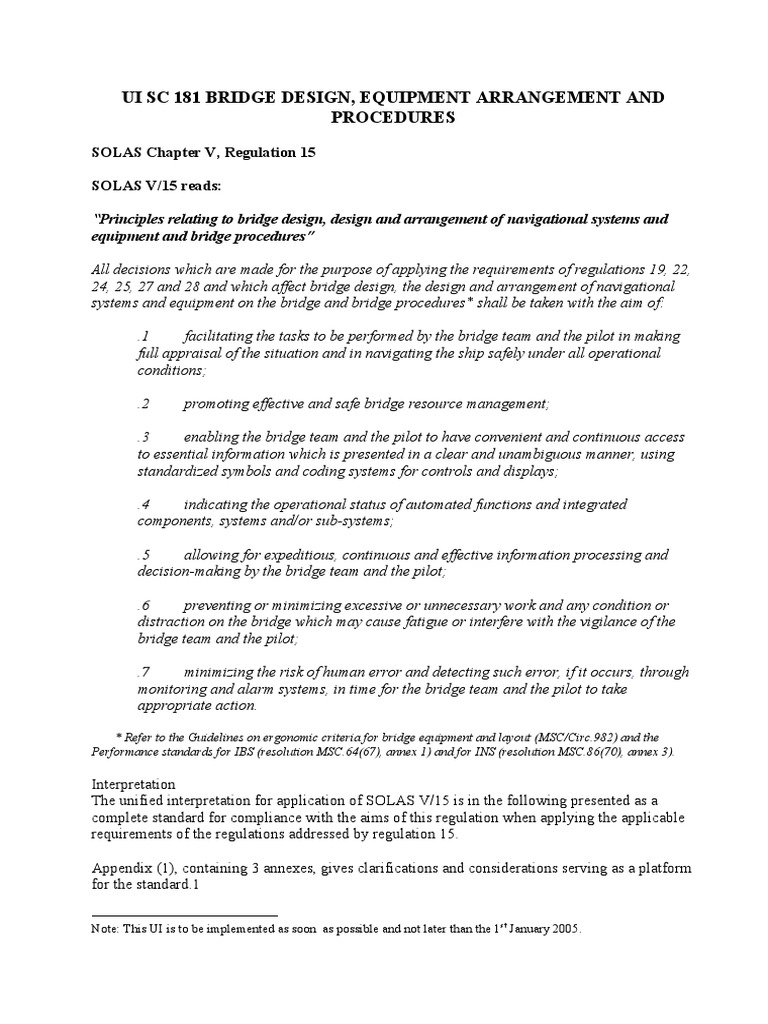 IACS Unified Interpretation (UI) | PDF | Navigation | Ships