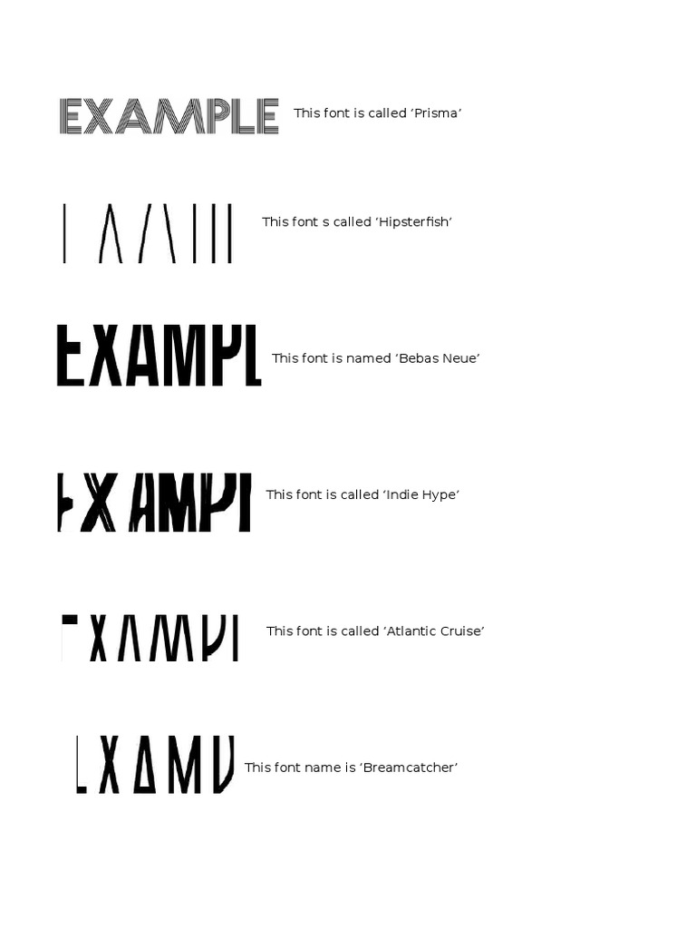 Font Analysis | PDF