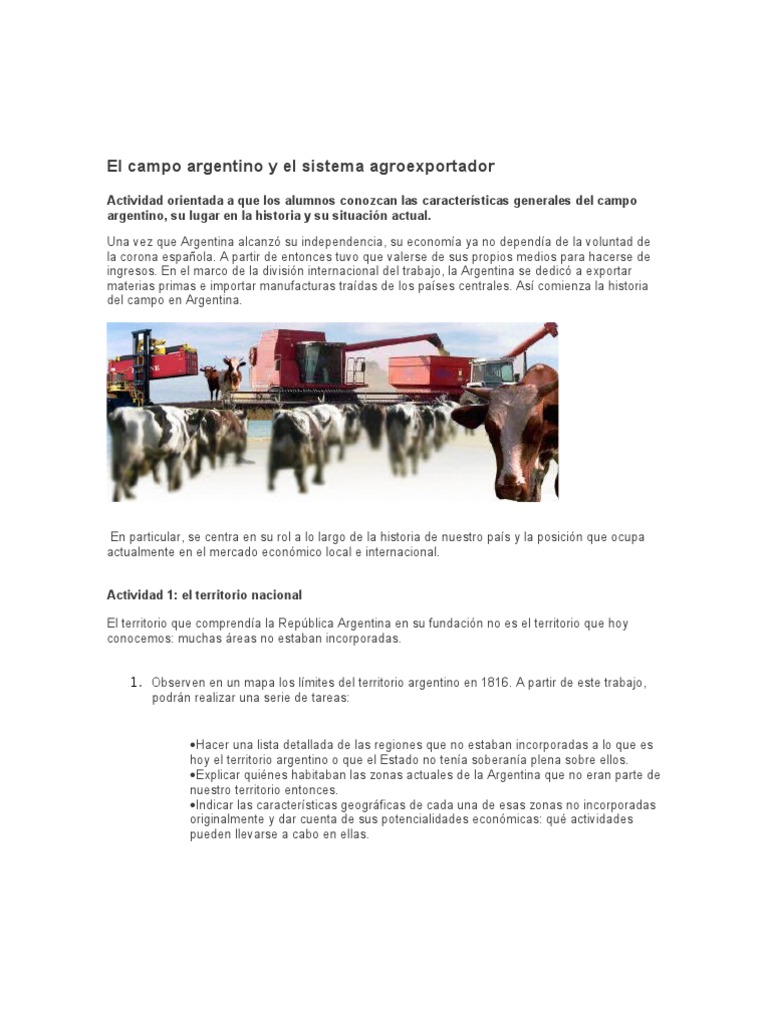 el modelo agroexportador