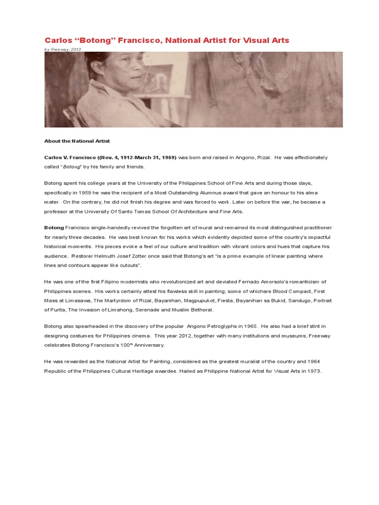 Bayanihan Painting Carlos Botong Francisco