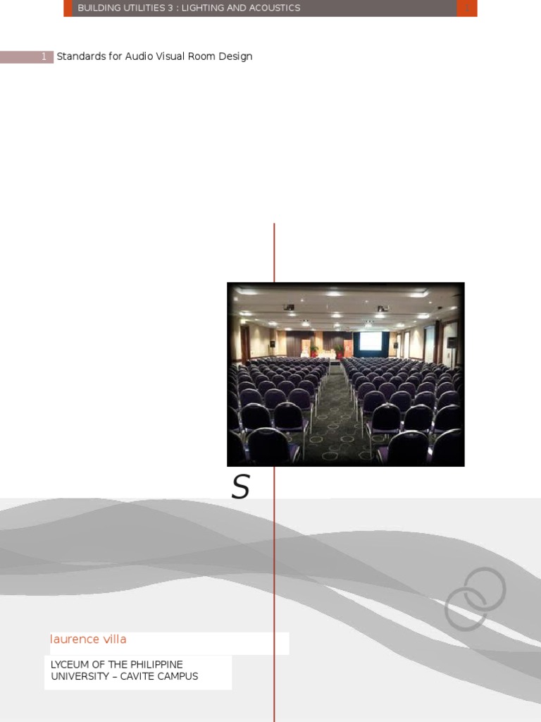 Standards For Audio Visual Room Design: Laurence Villa | PDF | Hvac | Noise