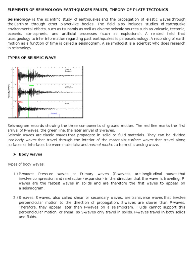 Earth Report | PDF | Seismology | Fault (Geology)