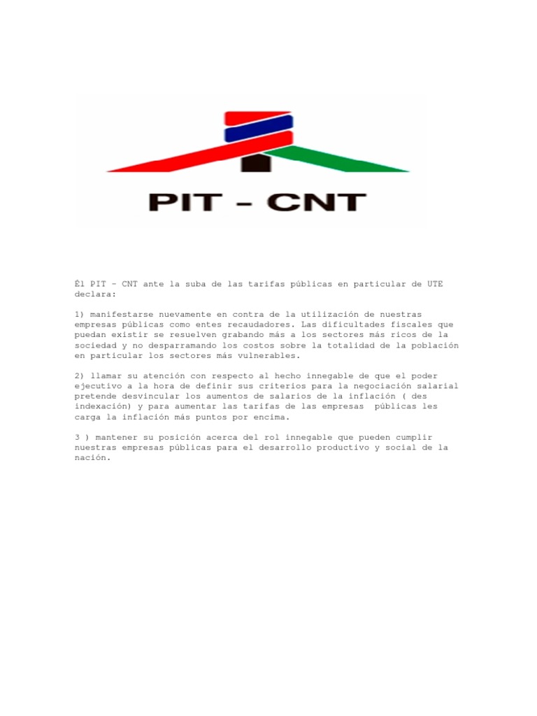 Comunicado Pit CNT | PDF
