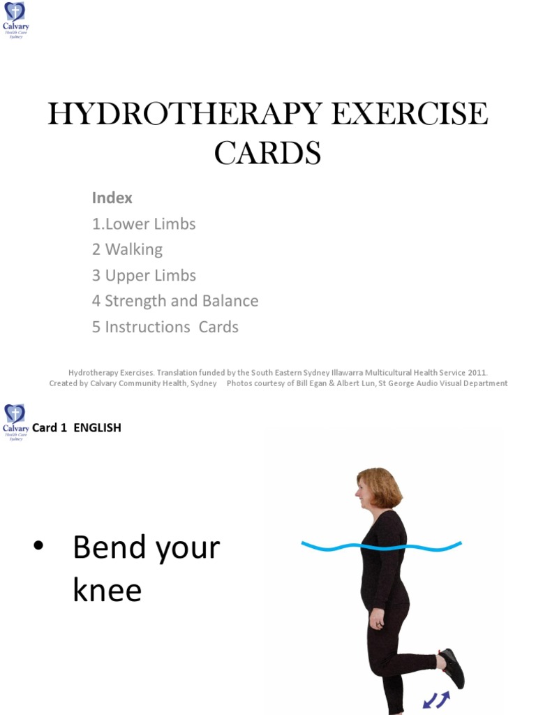 Hydrotherapy Exercise Cards: Index | Download Free PDF | Individual ...