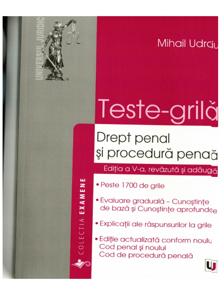 Mihail Udroiu - Teste Grila | PDF