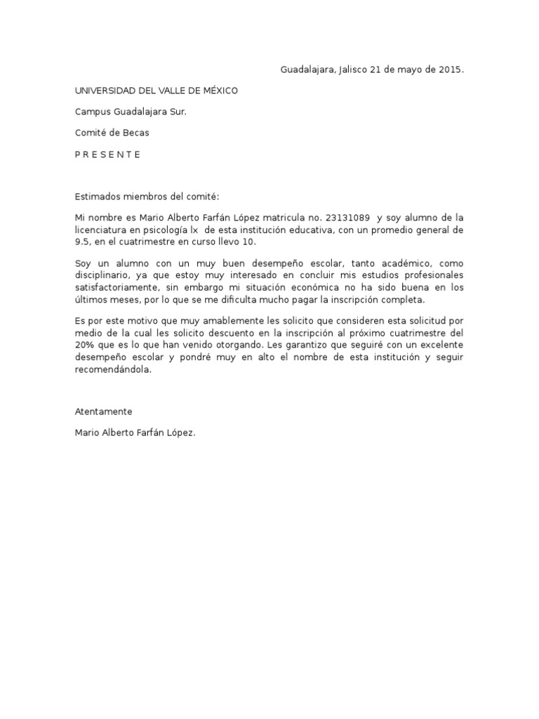 Carta UVM | PDF | Salud y bienestar