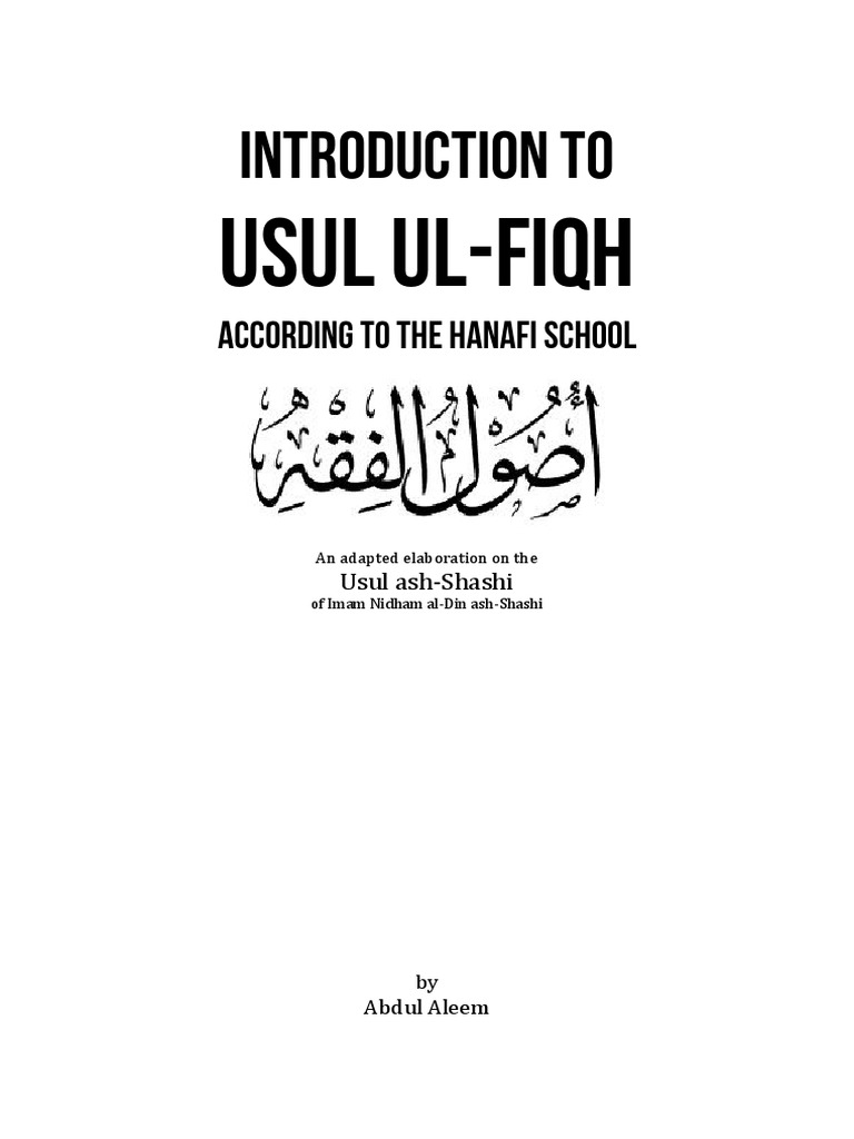 Usul Al Shashi | PDF | Hadith | Islamic Theology