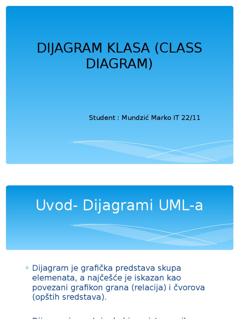 Dijagram Klasa | PDF