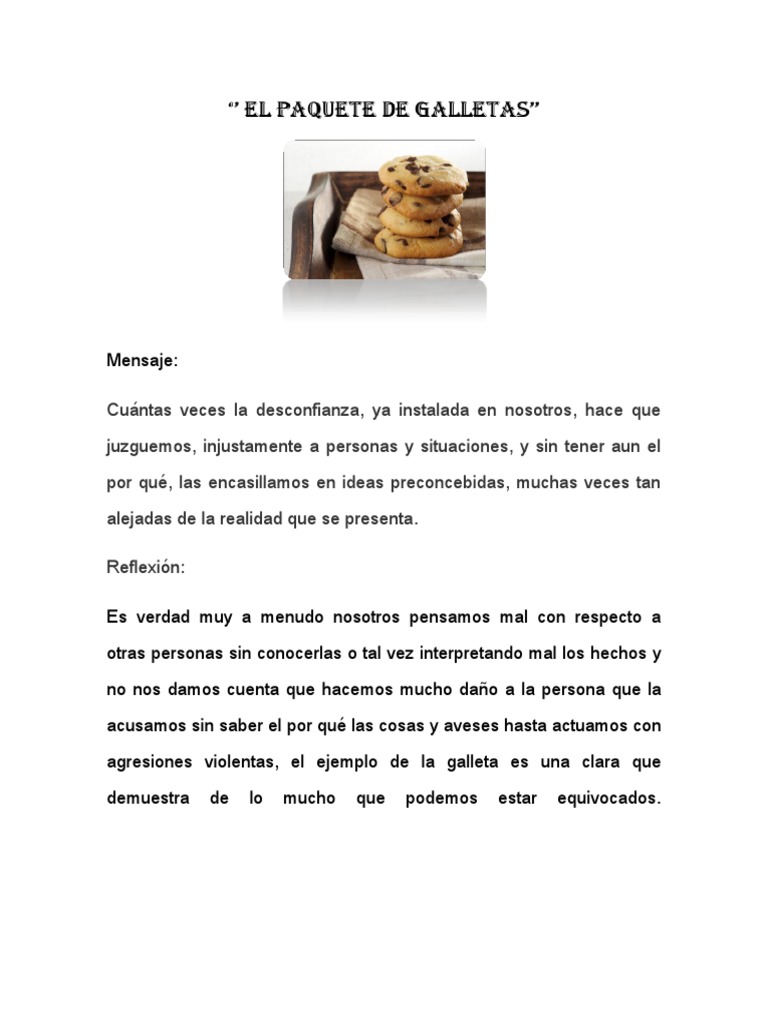El Paquete de Galletas | PDF