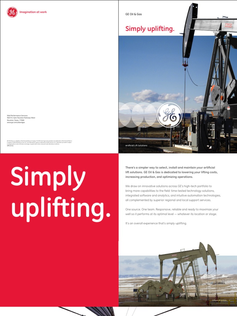 GE Oil and Gas Artificial Lift Brochure | PDF | Pump | Energy And Resource