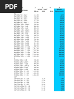 Tabla Vigueta Mitza | PDF
