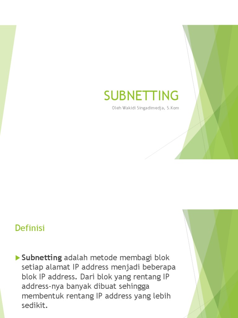 Materi Subnetting | PDF