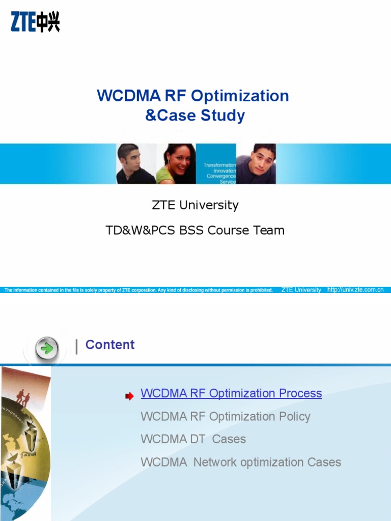 WCDMA Optimization Case Study | PDF | Base Station | Antenna (Radio)