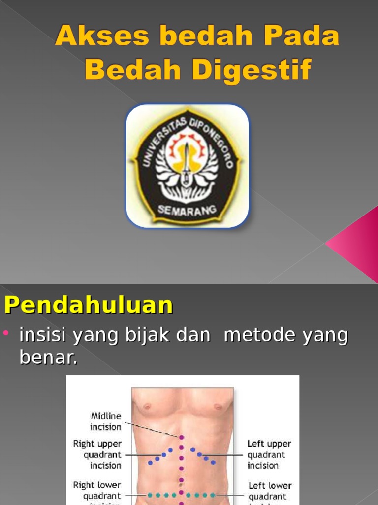 Akses Bedah Pada Bedah Digestif 2013 | PDF