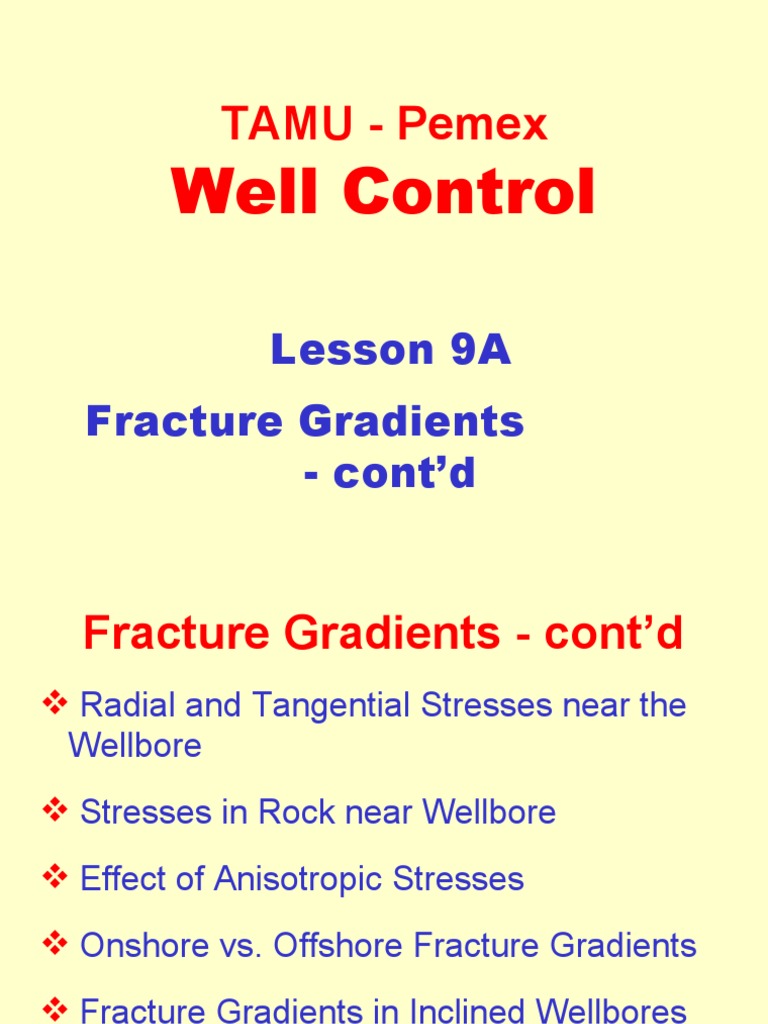 9A. Fracture Gradients - Cont'd | PDF | Building Engineering | Stress ...
