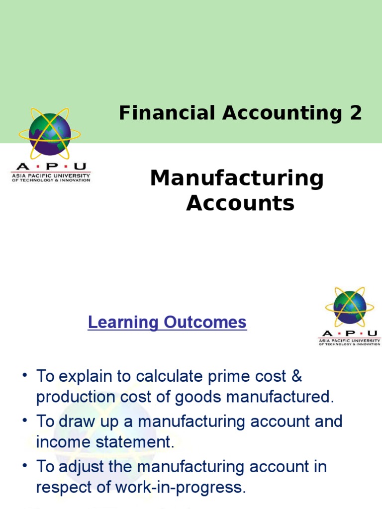 FA 2 Chapter 11 Manufacturing Accounts | PDF | Cost Of Goods Sold ...