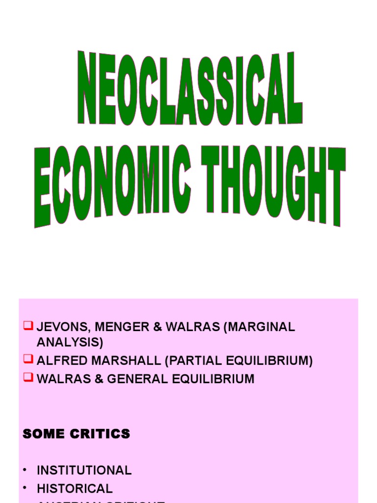 Neoclassical 8 | PDF | Neoclassical Economics | Economics