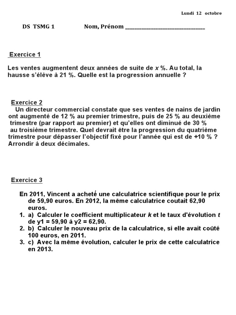 Devoir A 1 | PDF | Économie | Business