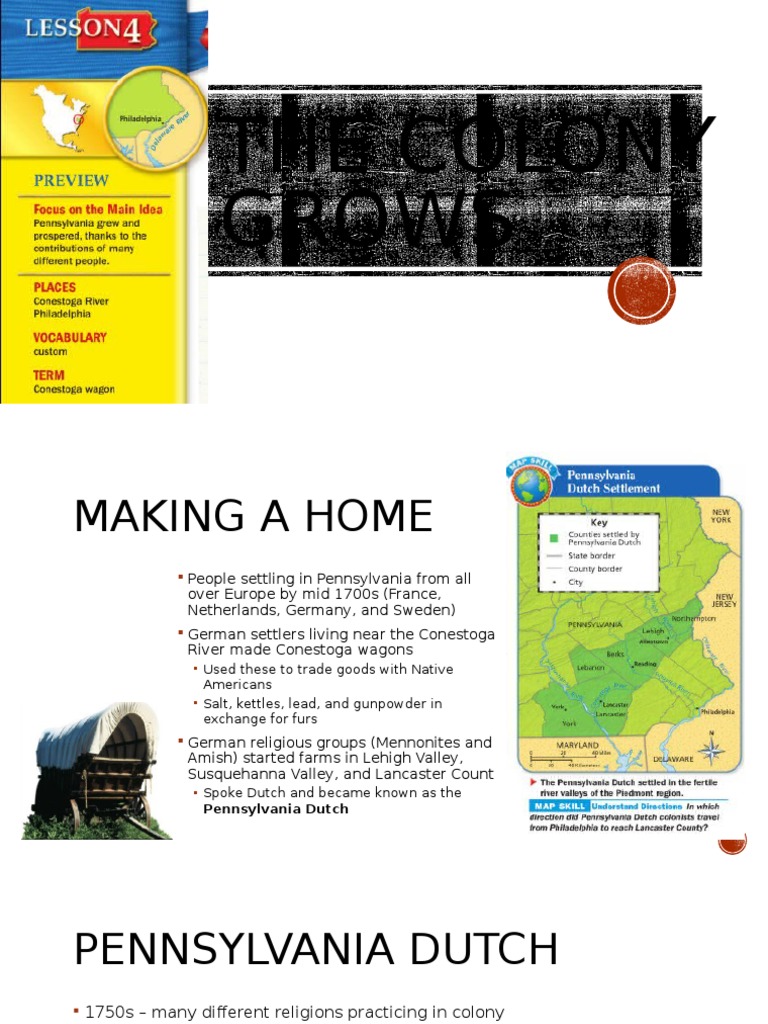 Pennsylvania Colony: Growth & Legacy | PDF