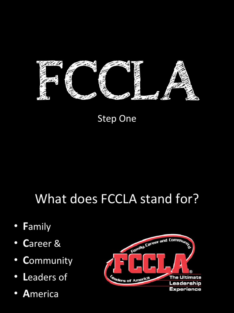 Fccla Step 1 | PDF