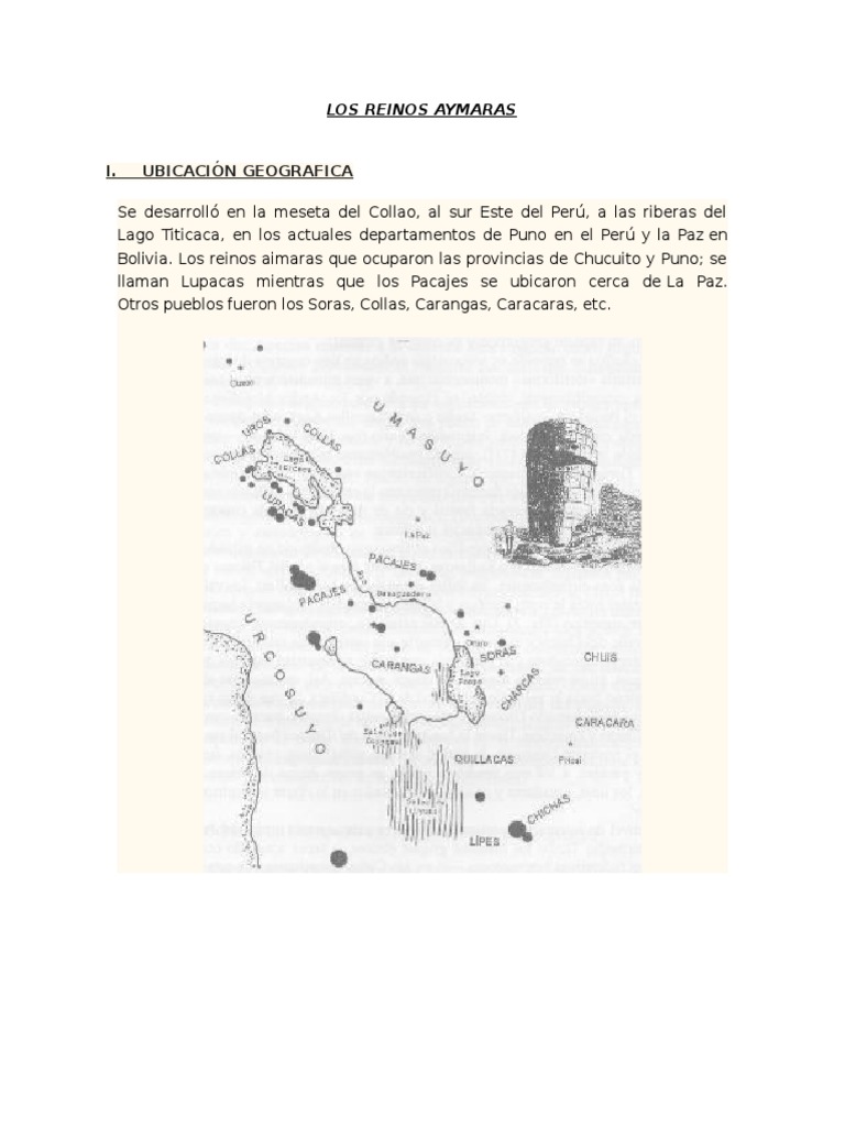 Los Reinos Aymaras | PDF | Imperio Inca | Perú